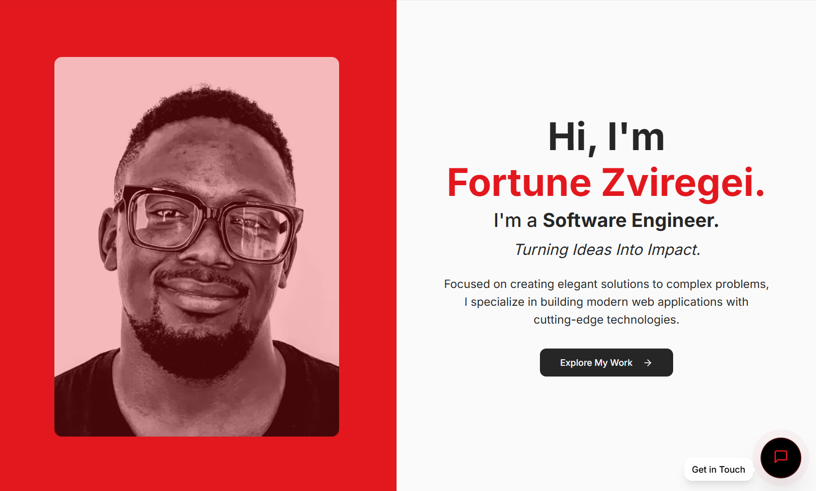 Fortune Zviregei | Full-Stack Software Engineer Portfolio